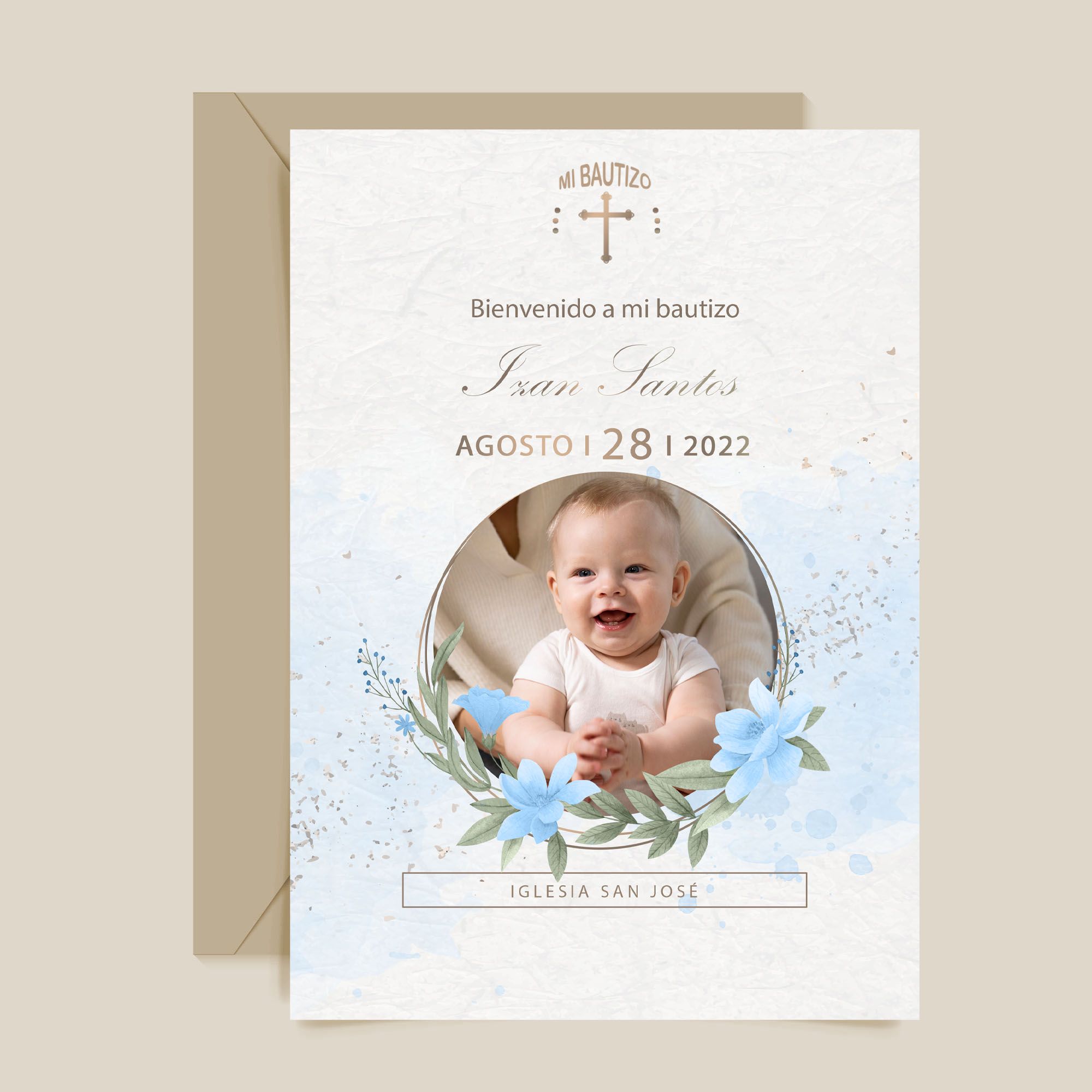 Invitaciones para bautizos | ABRAZADITO A LA LUNA